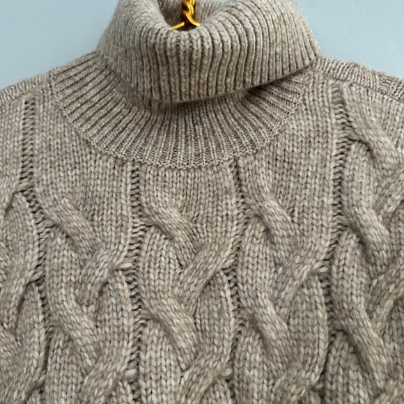 a.n.a | Sweaters | Ana Plus Size Turtle Neck Brown Cable Knit Sweater ...